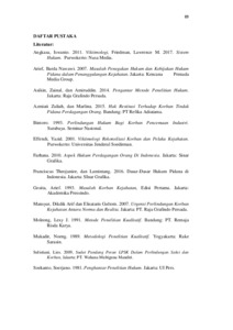 Efektivitas Pemberian Restitusi Sebagai Bentuk Perlindungan Hukum Korban Tindak Pidana ...